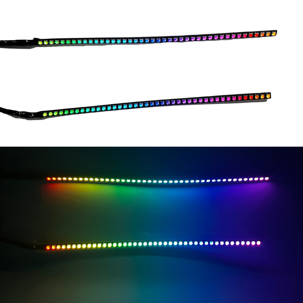 12 Flow Series LED Strips: Dynamic Color-Chasing Effects
