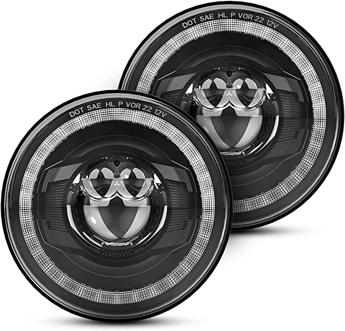 Lighting Trendz: 7" LED PROJECTOR HEADLIGHT REPLACEMENT WITH SWITCHBACK ...