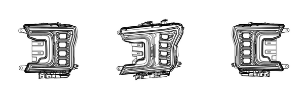 Lighting Trendz: 2018-2020 FORD F150 (PAIR/ASM) (GEN 2) XB LED HEADLIGHTS