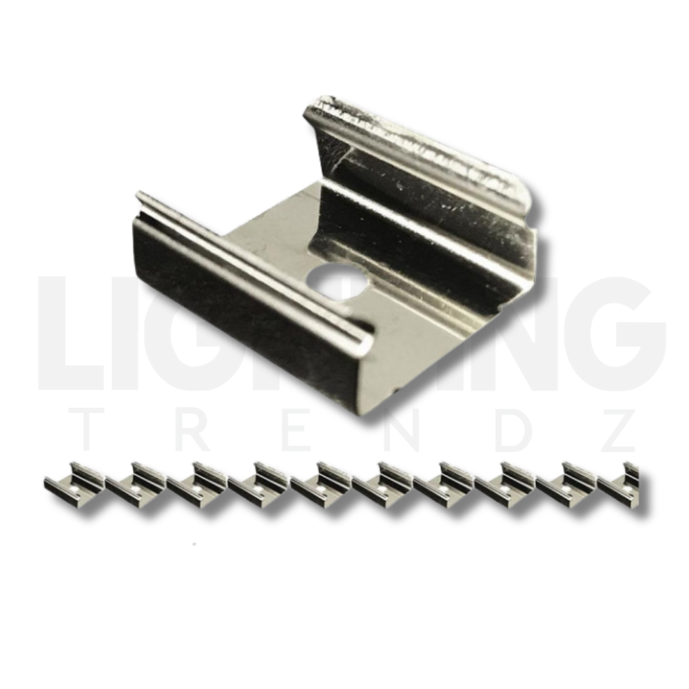 10-Pack Aluminum Mounting Tabs for Secure LED Installation