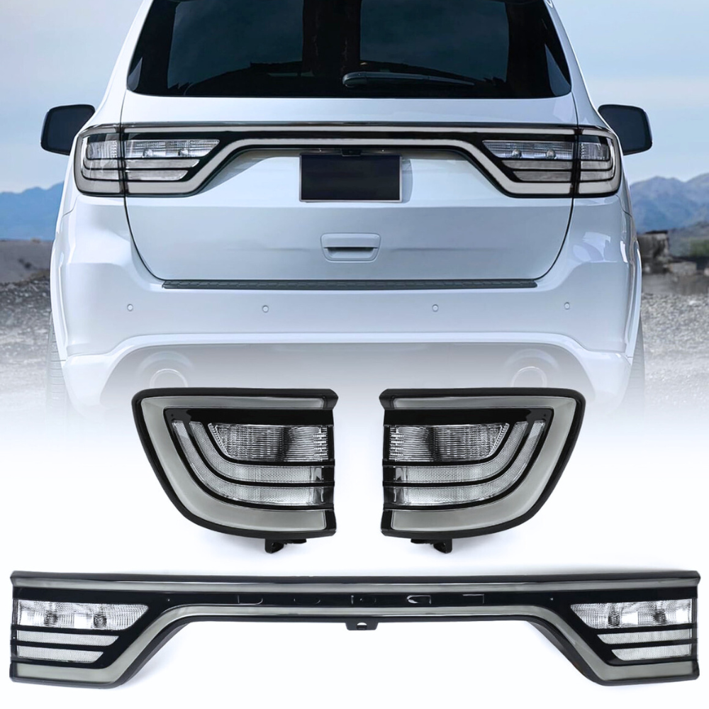 Lighting Trendz: 2014-2022 DODGE DURANGO CLEAR TAIL LIGHTS (Red Only)