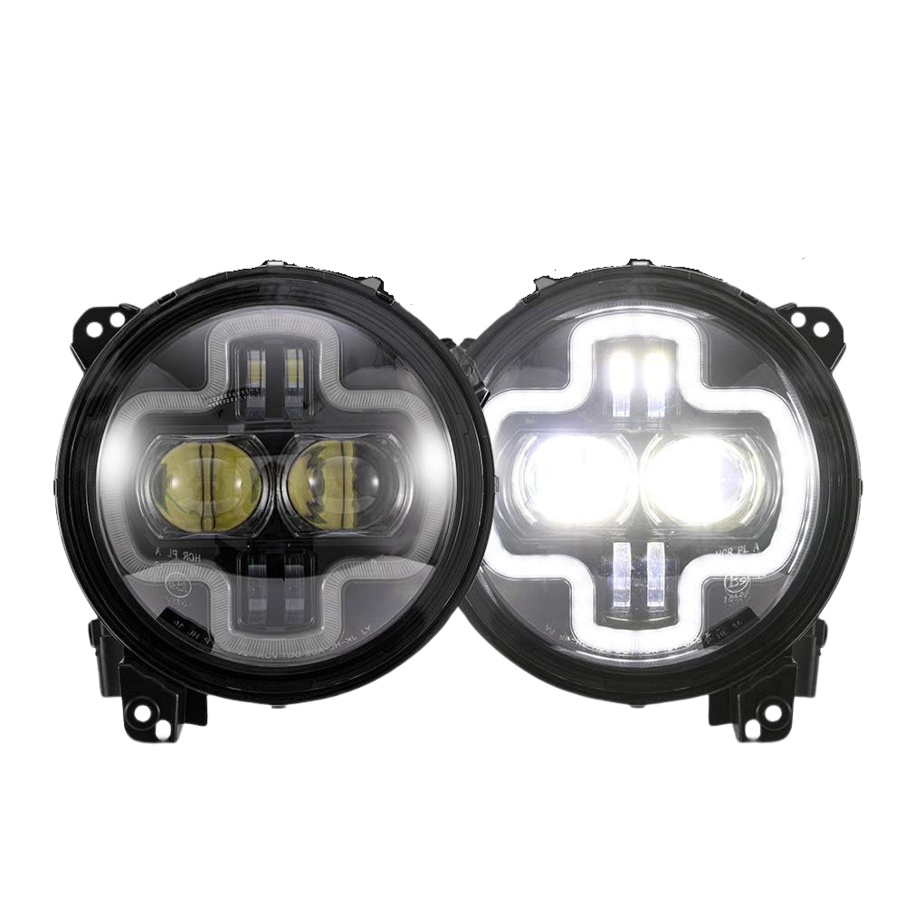 9in Round LED Headlight Replacement