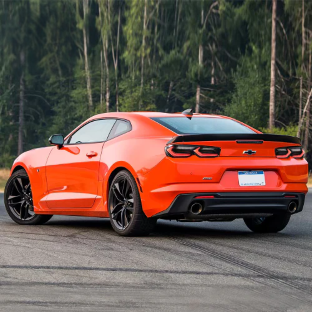 2019-2025 CHEVROLET CAMARO VELOX LED TAIL LIGHTS GLOSS BLACK/RED LENS