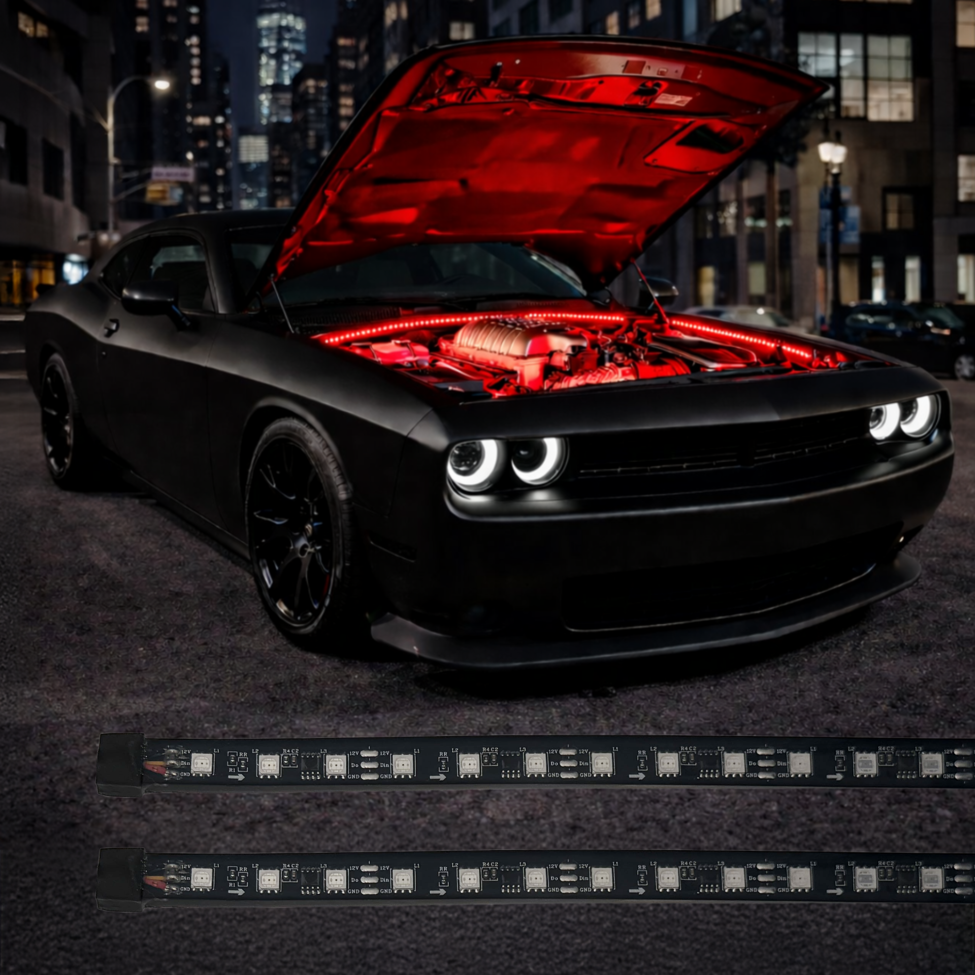 Engine Bay LED Light Kit with RGB and Flow Modes