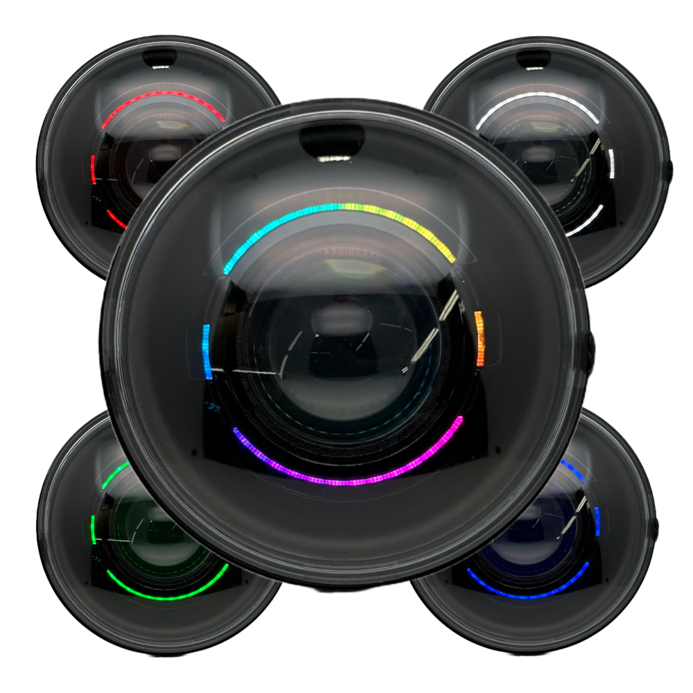 7" PRE-BUILT HEADLIGHTS TITAN V.1 - MIDNIGHT EDITION